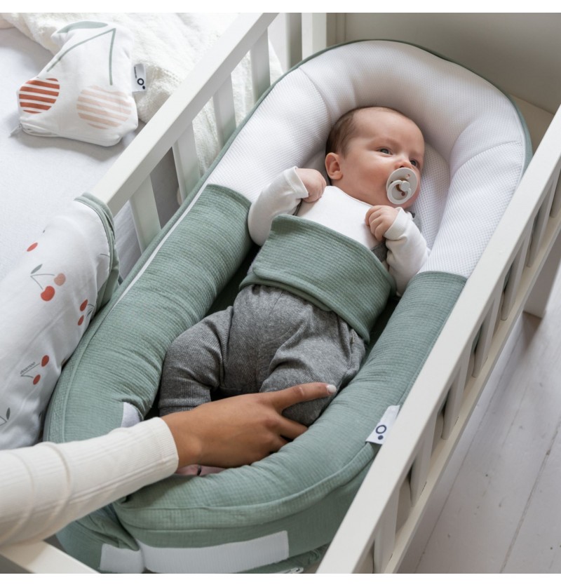 Réducteur de lit Cocoon Tetra Jersey Green Doomoo